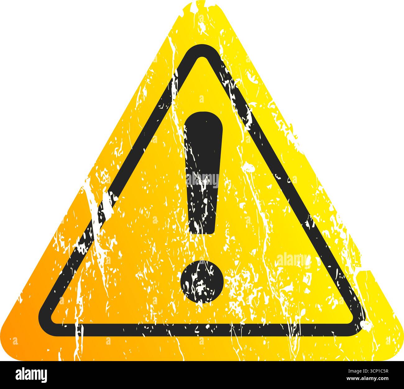 Exclamation danger sign attention Stock Vector Images - Alamy