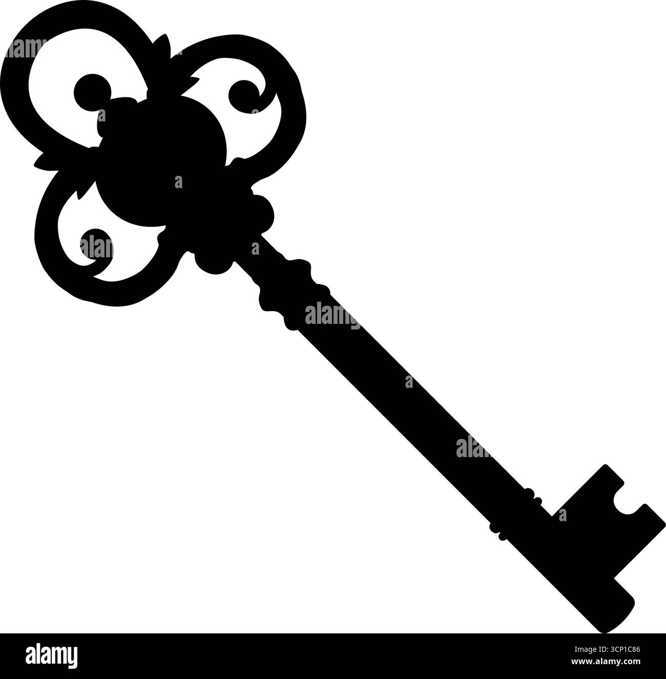 Ornate key Cut Out Stock Images & Pictures - Alamy