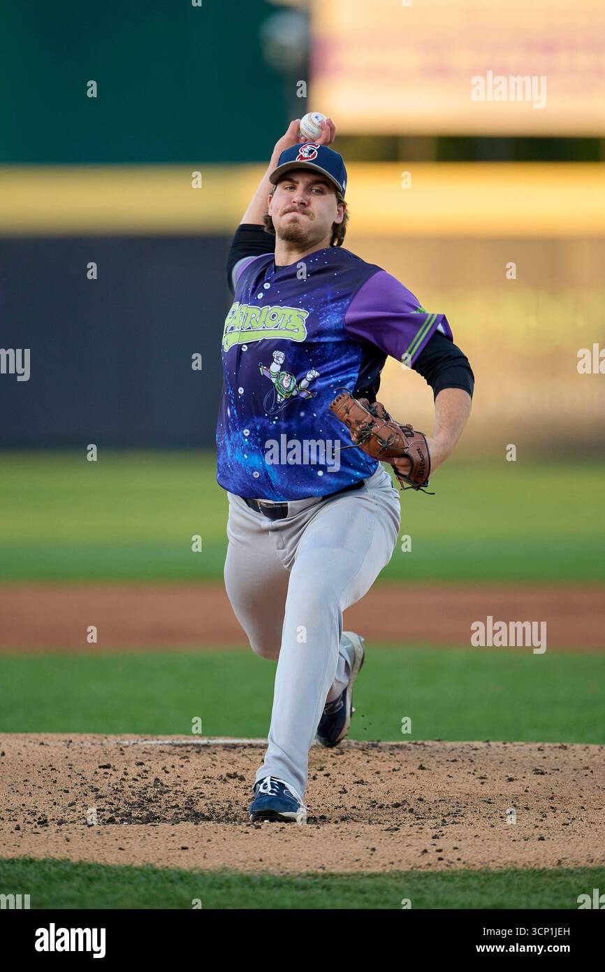 Somerset Patriots pitcher Ben Hess (26) during an MiLB Eastern League ...