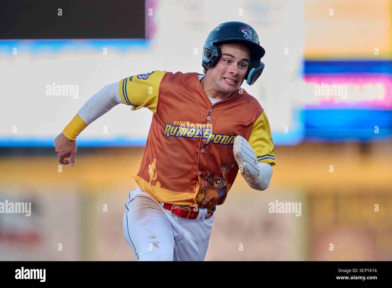 Binghamton Rumble Ponies Nick Morabito (4) running the bases during an ...