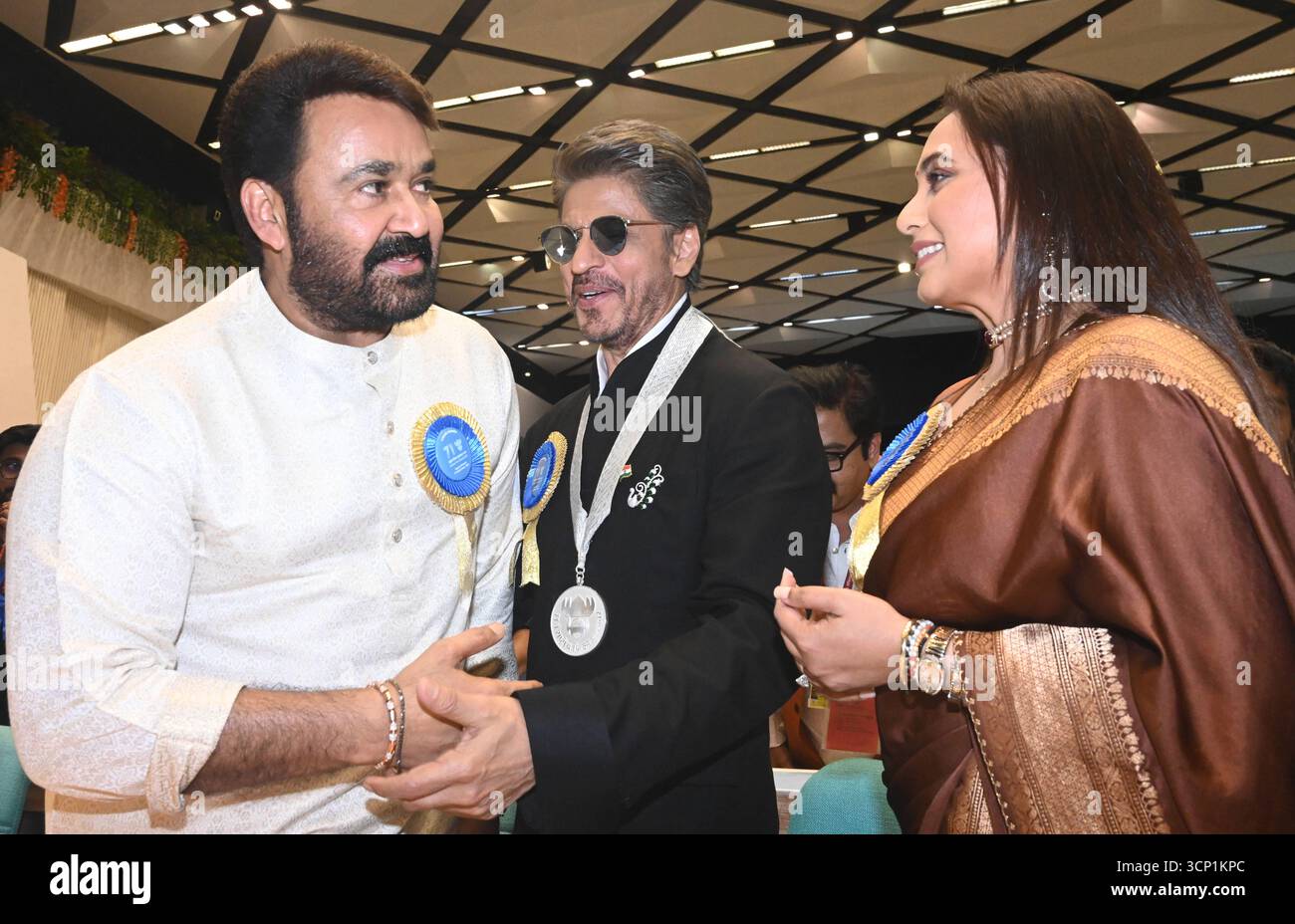 NEW DELHI, INDIA - SEPTEMBER 23: Dadasaheb Phalke awardee Mohanlal ...