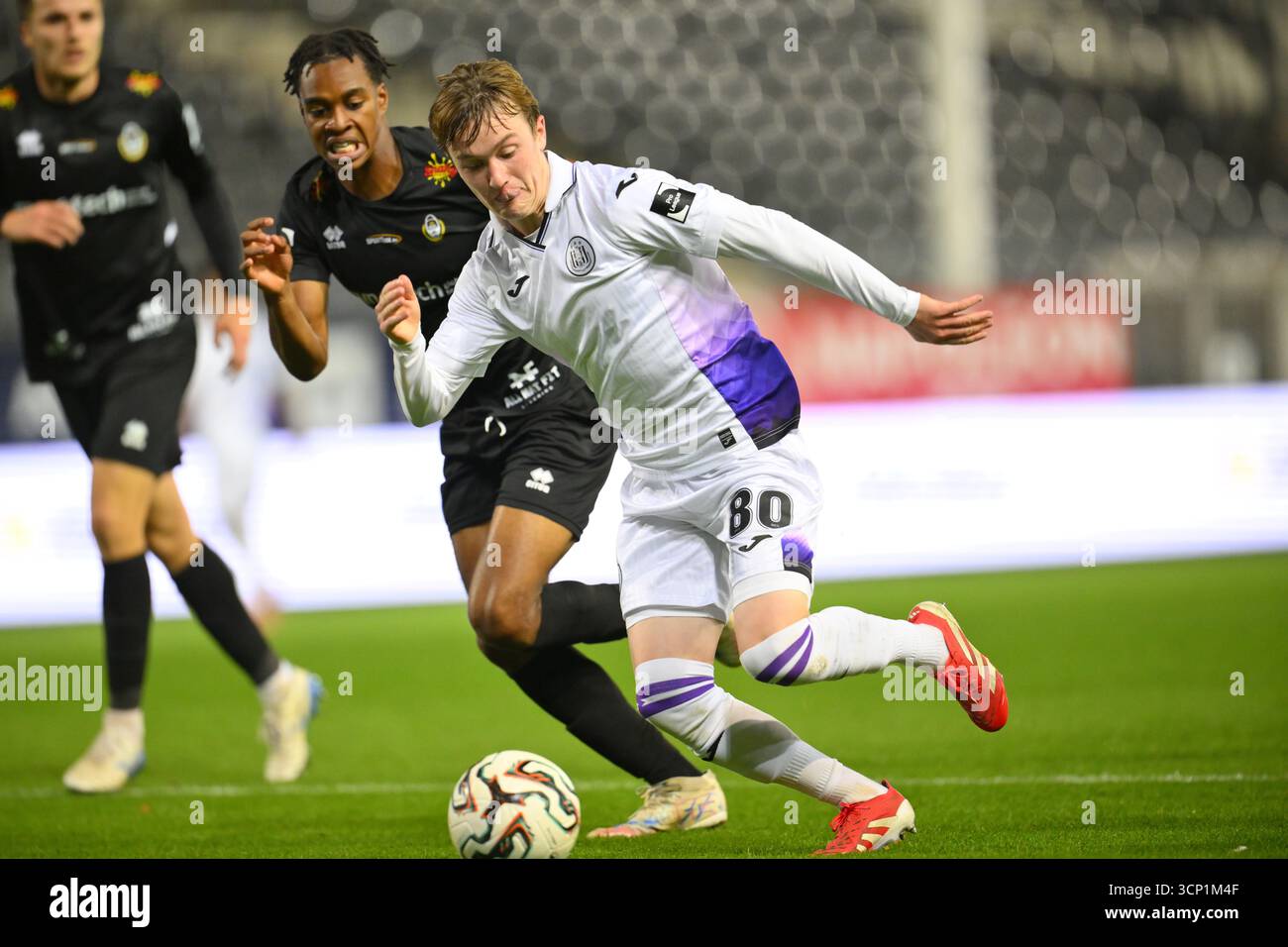 Olympic's Mamoudou Diallo Thierno and RSCA Futures' Devon De Corte ...