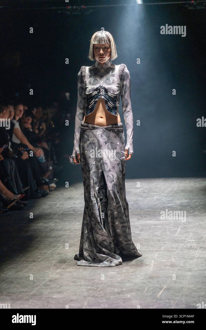 Hengdi Wang Runway Show – London Fashion Week 2025, London. A ...