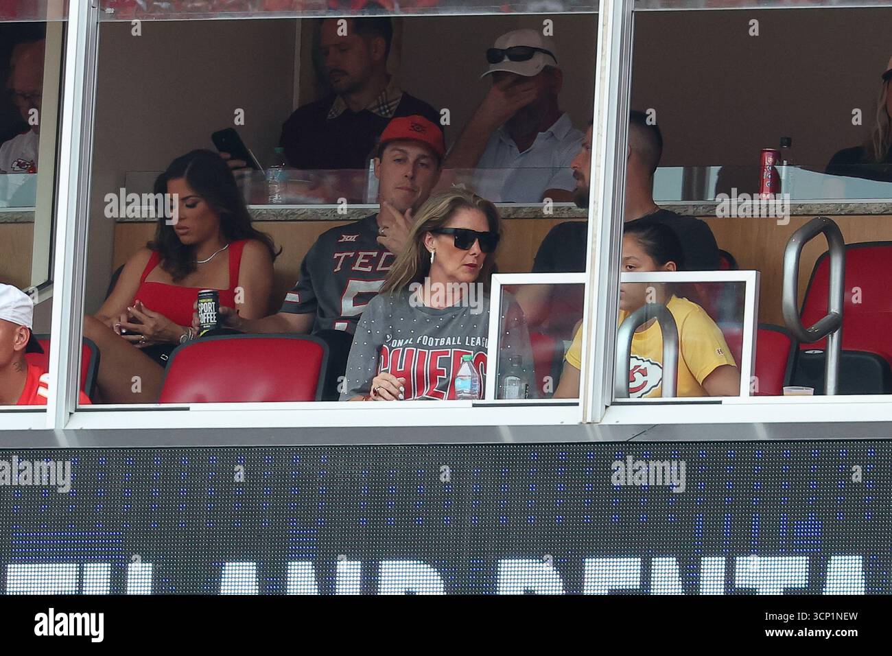 September 14, 2025: Randi Mahomes watches an NFL football game between ...