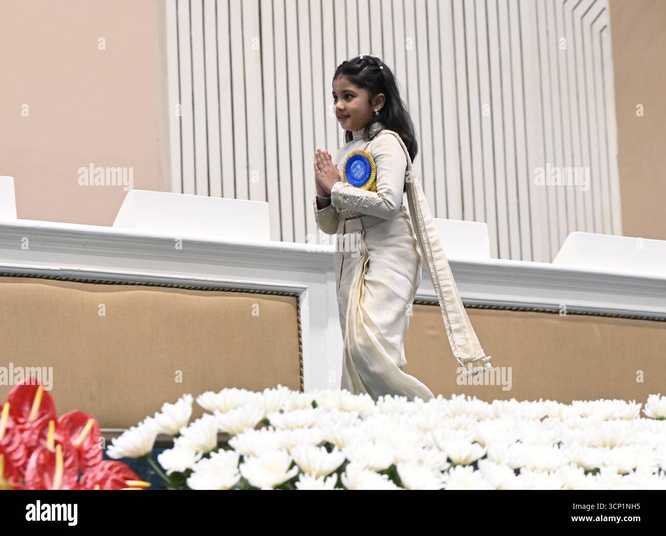 NEW DELHI, INDIA - SEPTEMBER 23: Child actor Treesha Thosar arrives on ...