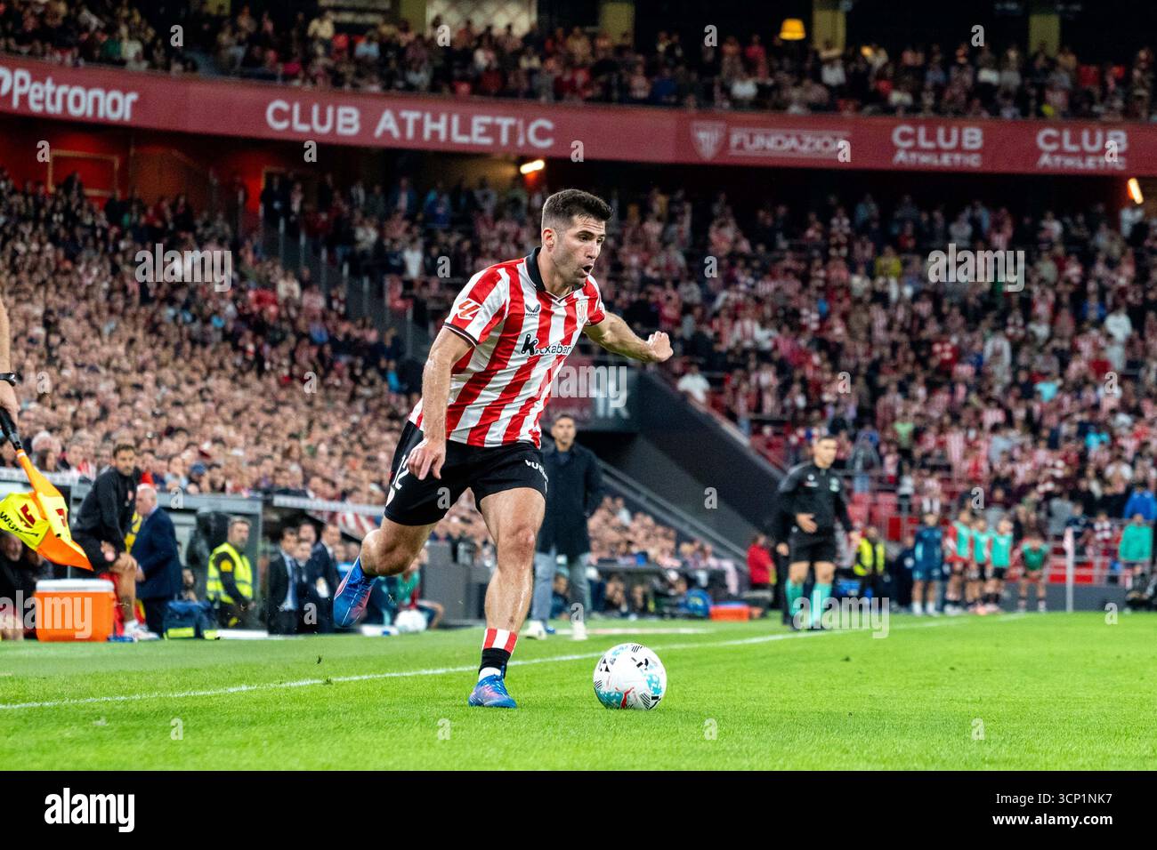 Jesus Areso (N12) in action during La Liga game between Athletic de ...