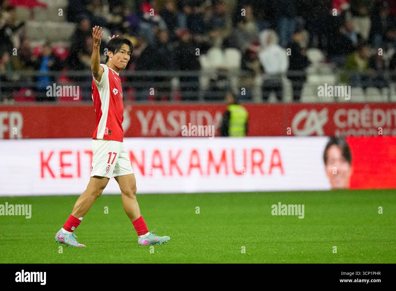 17 Keito NAKAMURA (sdr) during the Ligue 2 BKT match between Reims and ...