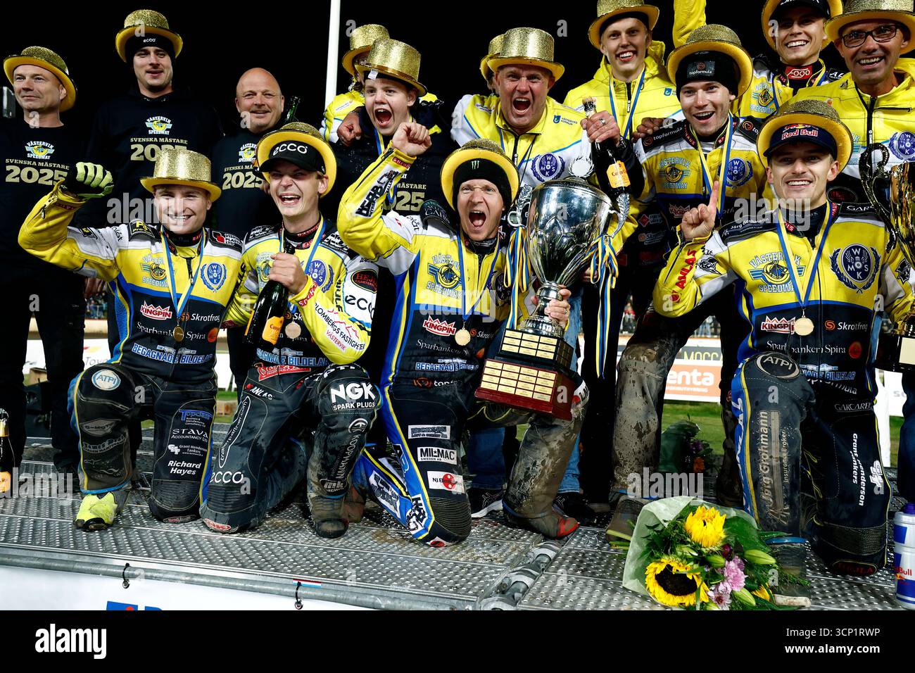 VÄSTERVIK, SVERIGE 20250923Västervik vann SM-guld, under tisdagens ...