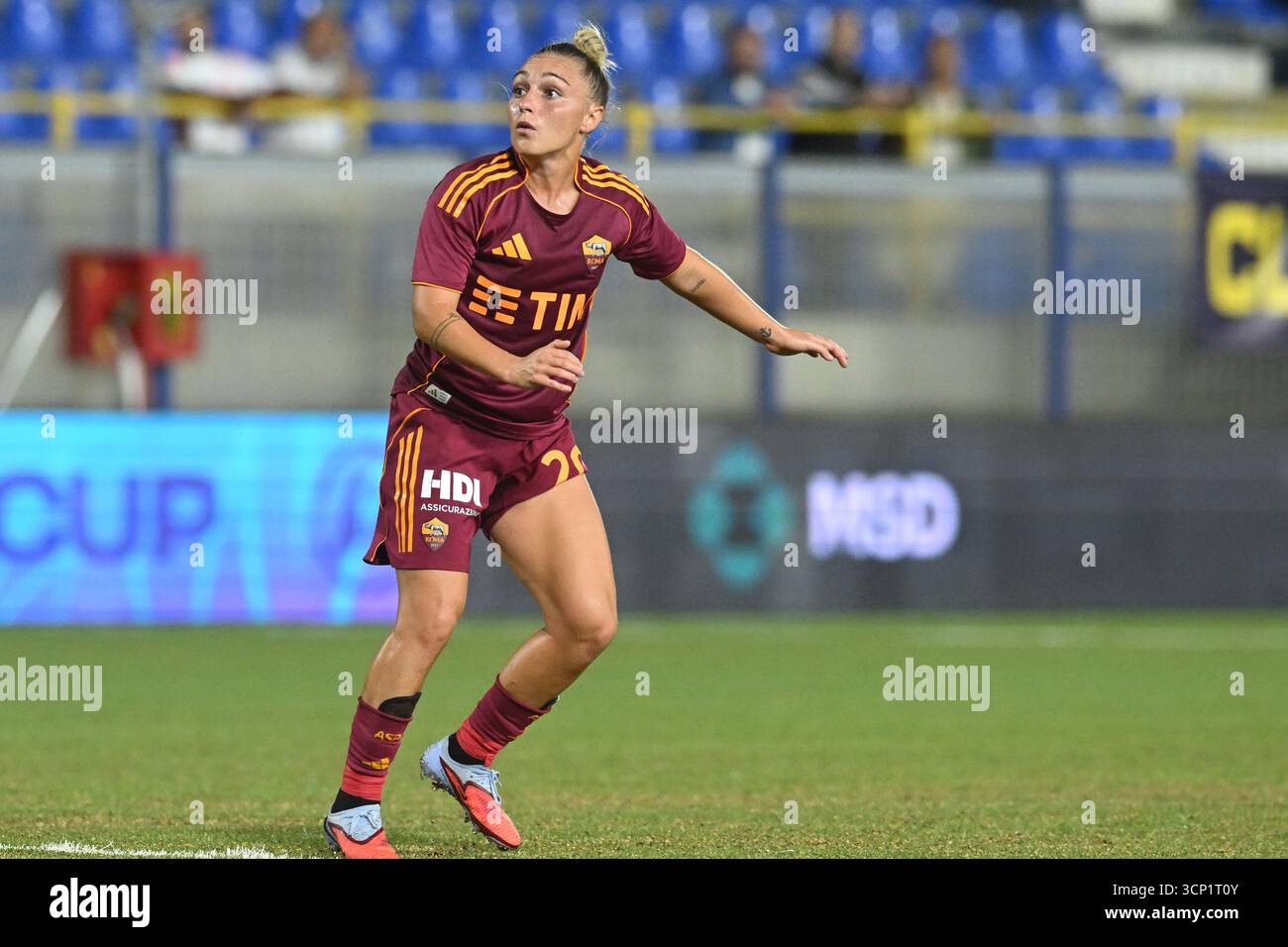 Giada Greggi of AS Roma in action during the Serie A Women's Cup AS ...