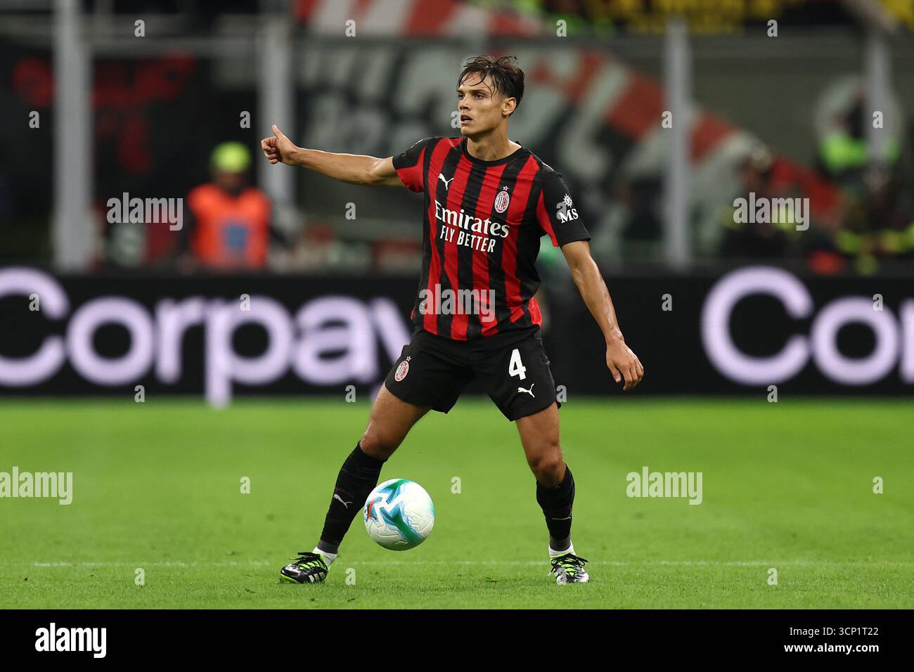 Samuele Ricci of Ac Milan in action during the Coppa Italia Round of 16 ...