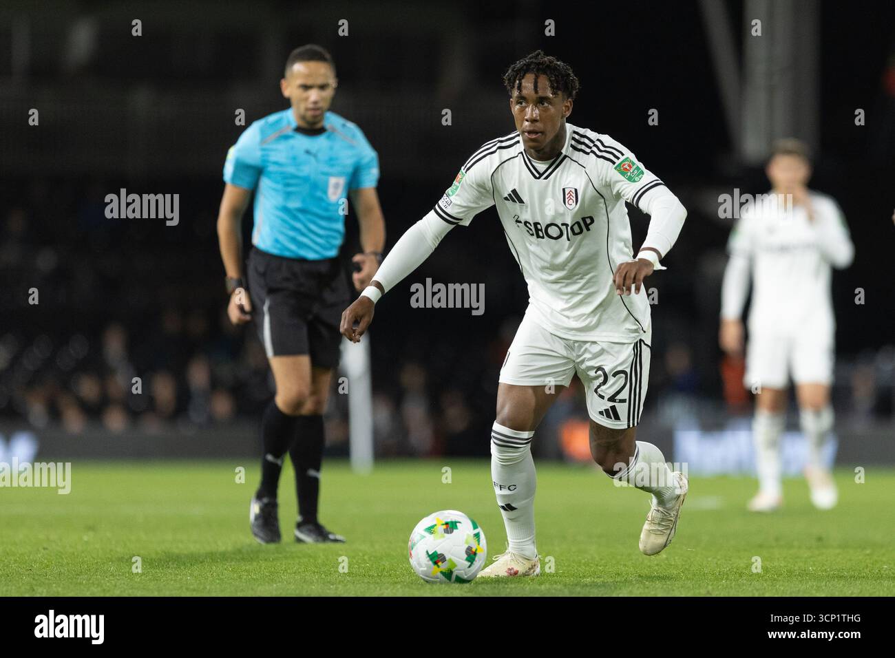 Kevin of Fulham dribbling forwards during the EFL Cup match between ...