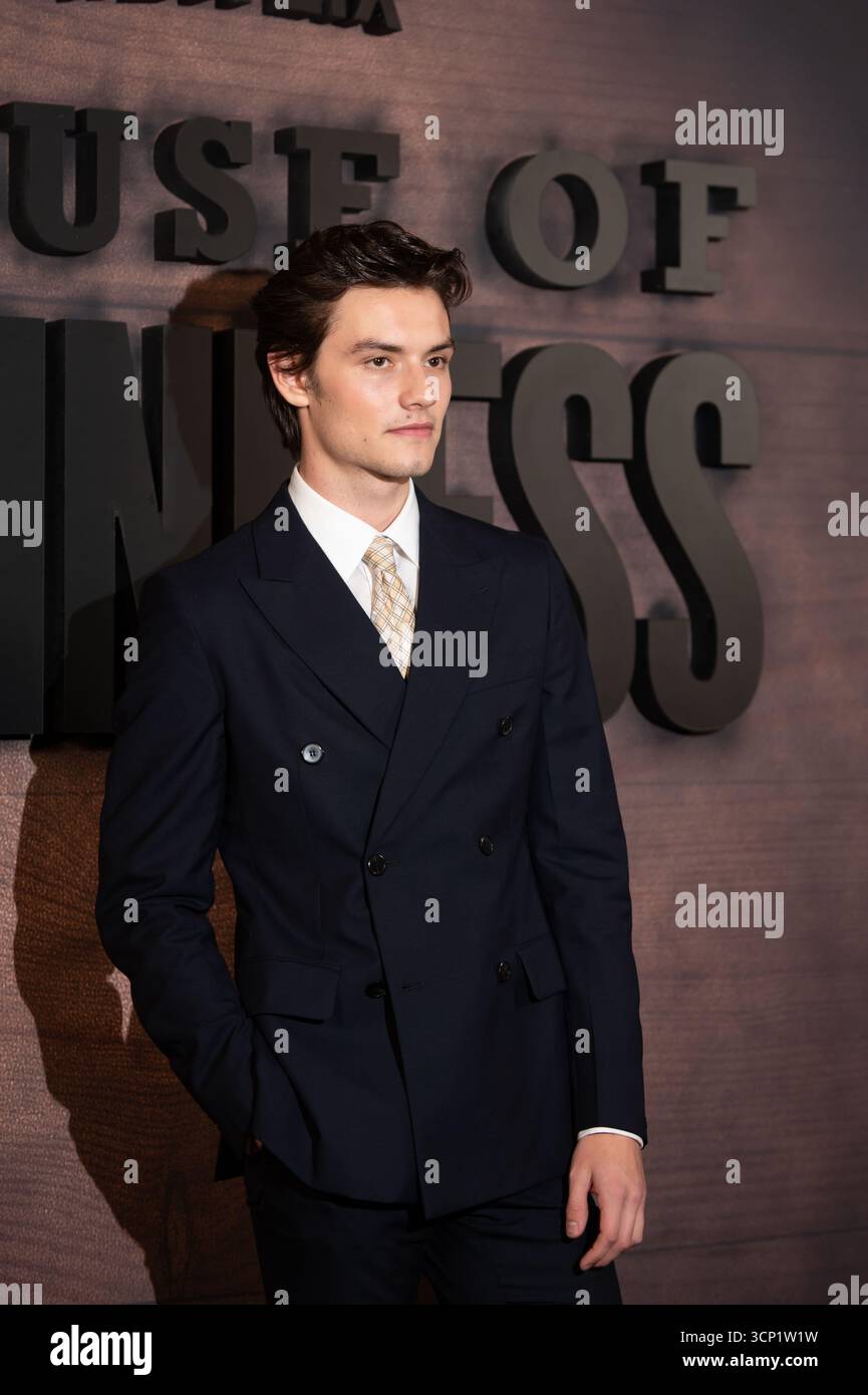 London, United Kingdom. 23th September 2025. Louis Partridge arrives at ...