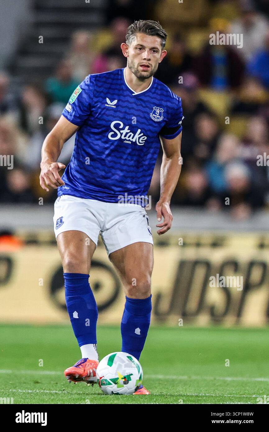 James Tarkowski of Everton during the Carabao Cup round 3 match ...
