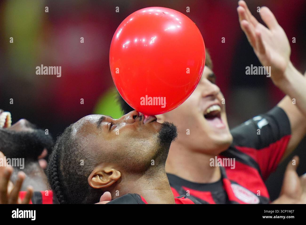 AC Milan's Christopher Nkunku celebrates after scoring 2-0 during the ...