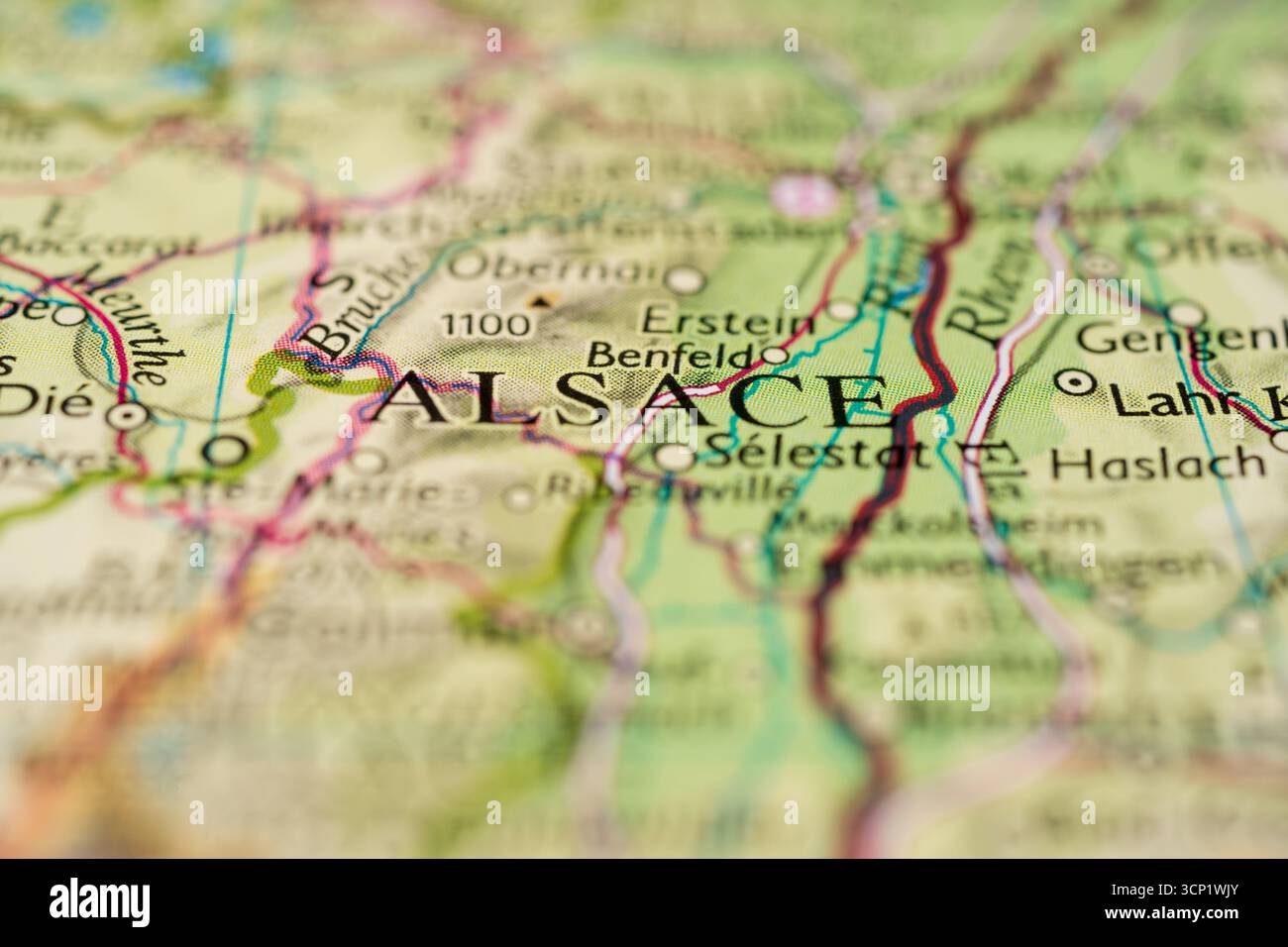 Map of alsace hi-res stock photography and images - Alamy