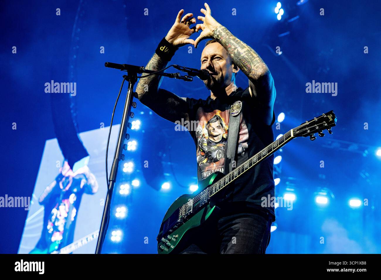 AMSTERDAM - The Danish heavy mental band Volbeat with lead singer and ...