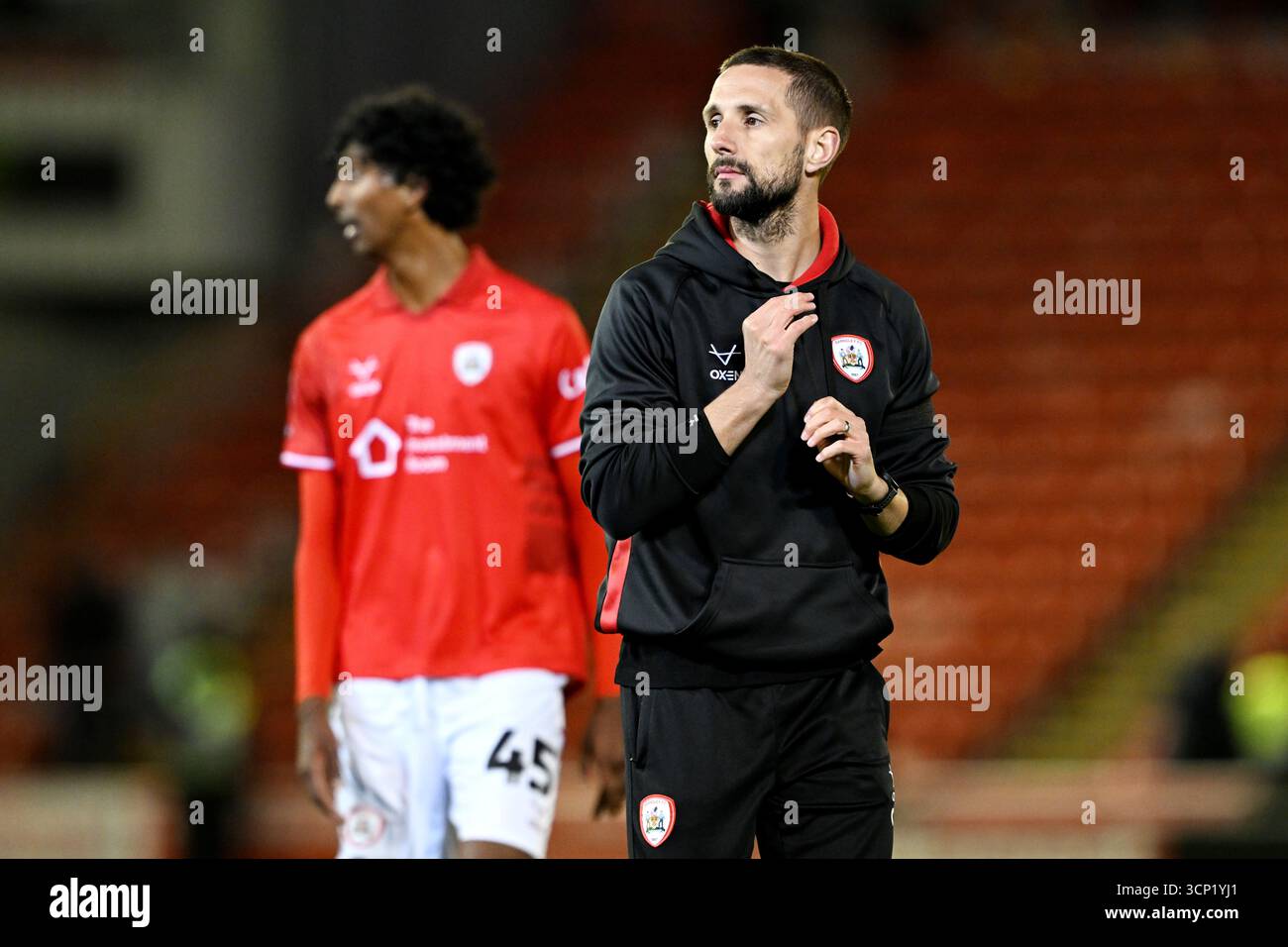Barnsley manager Conor Hourihane after the Carabao Cup third round ...
