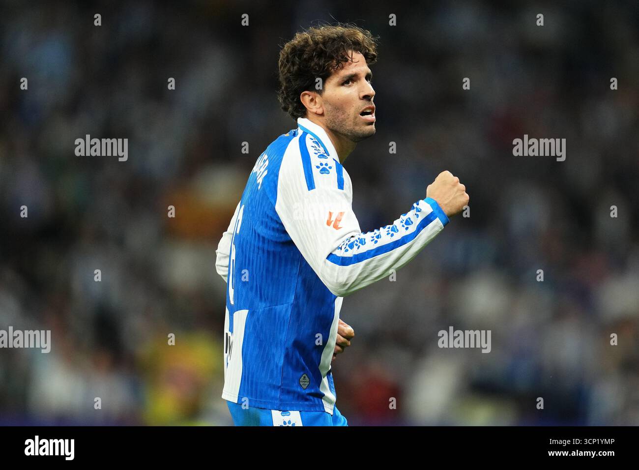 Leandro Cabrera of RCD Espanyol celebrates after scoring the 1-1 during ...