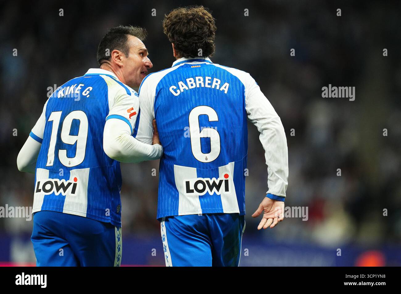 Leandro Cabrera of RCD Espanyol celebrates after scoring the 1-1 during ...