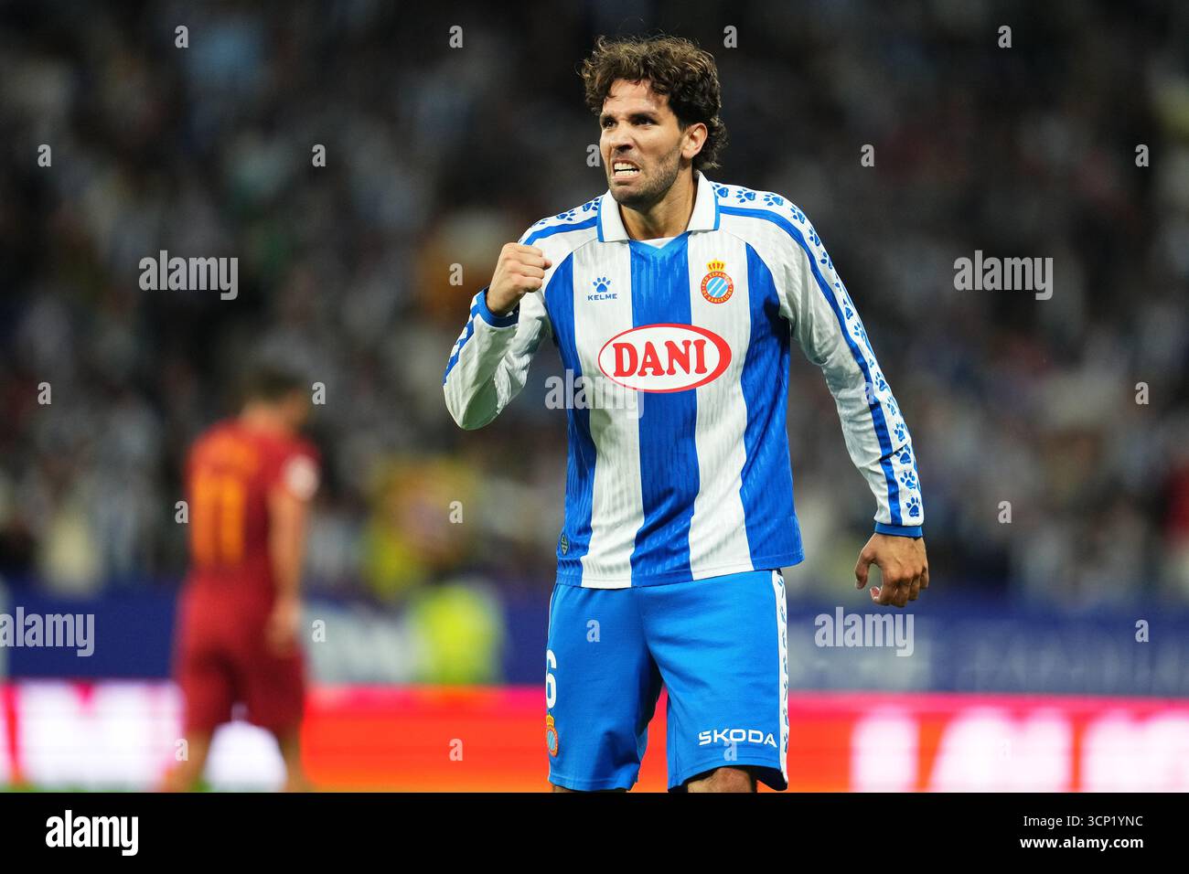 Leandro Cabrera of RCD Espanyol celebrates after scoring the 1-1 during ...