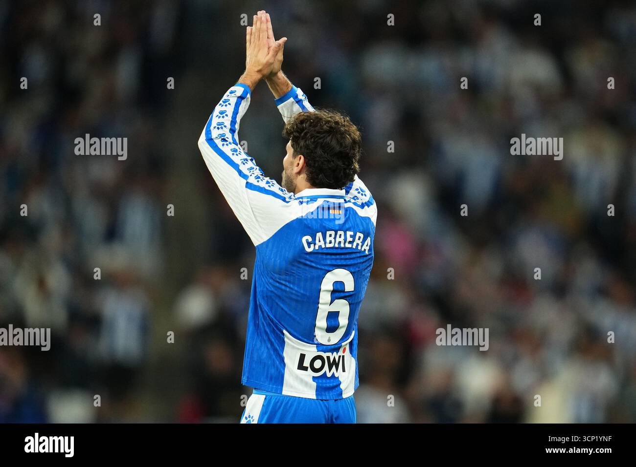 Leandro Cabrera of RCD Espanyol celebrates after scoring the 1-1 during ...