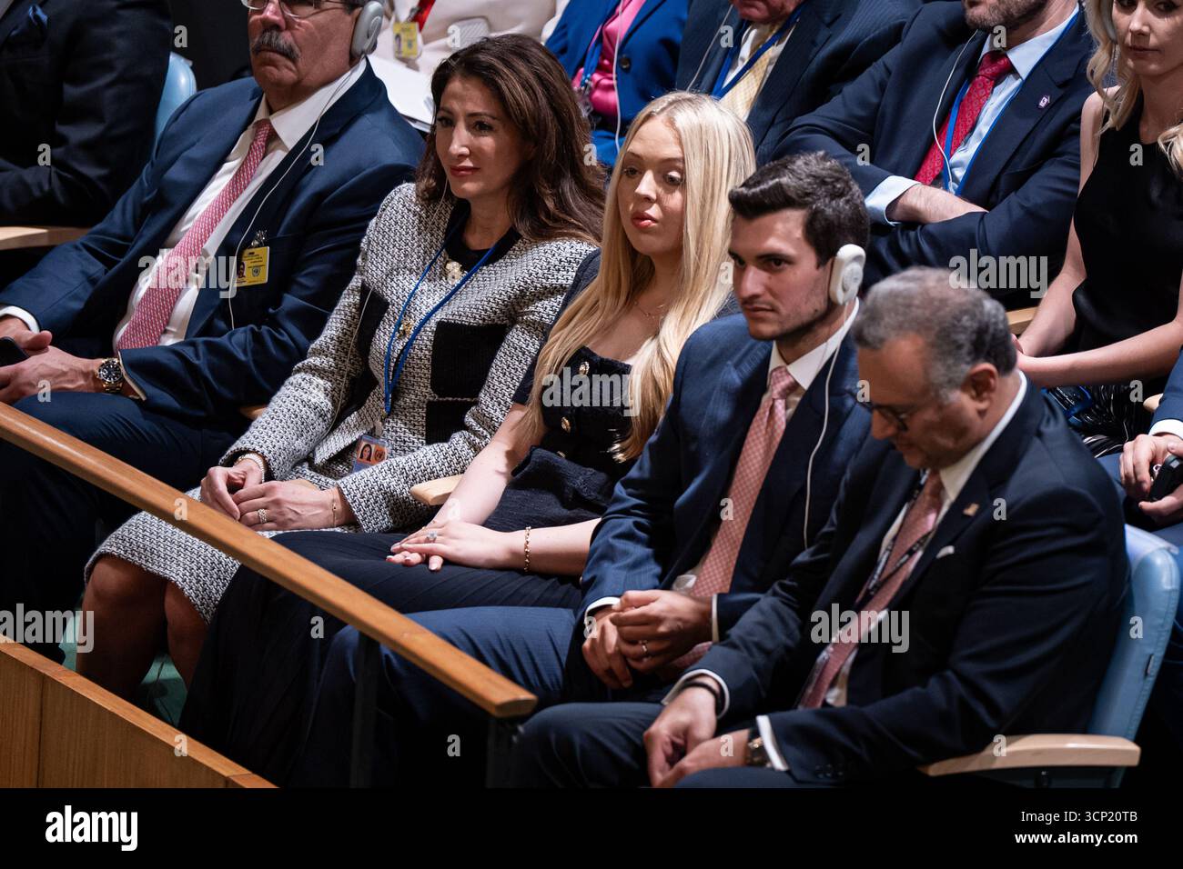 Tiffany Trump, President Donald Trump's daughter, watches as Trump ...
