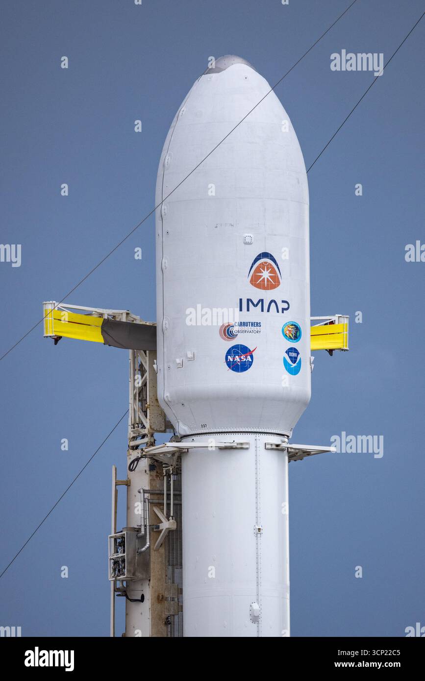 Kennedy Space Center, USA. 23rd Sep, 2025. SpaceX NASA's important IMAP ...