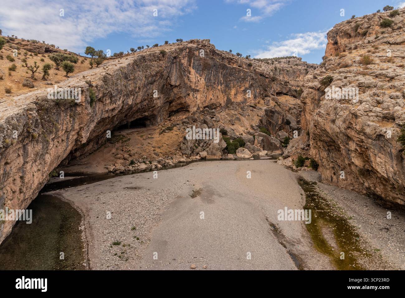 Small canyon near Severan (Cendere ) Roman Bridge in Turkey Stock Photo ...