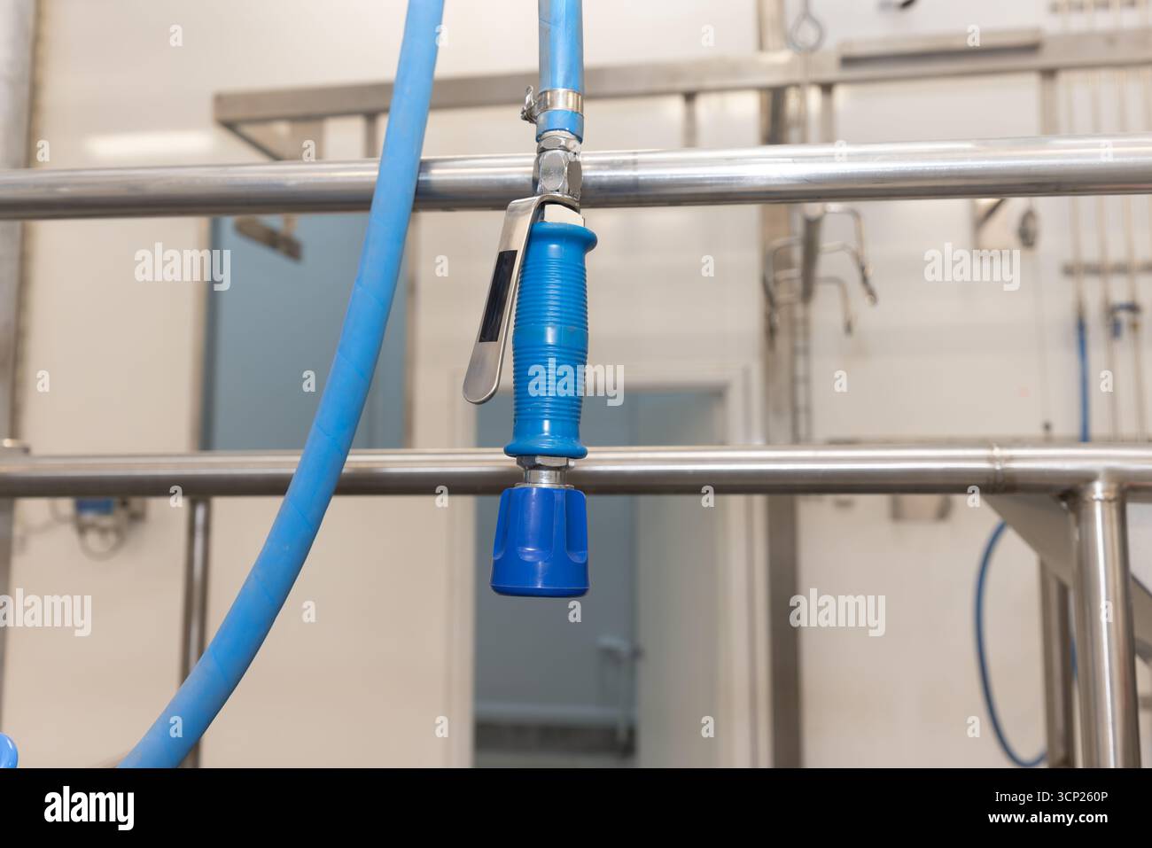 power washer, washing meat in industrial abattoir, stainless steel ...
