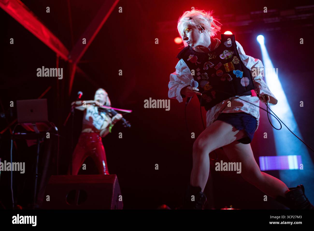 The group Pussy Riot performs during their concert in Barcelona, at ...