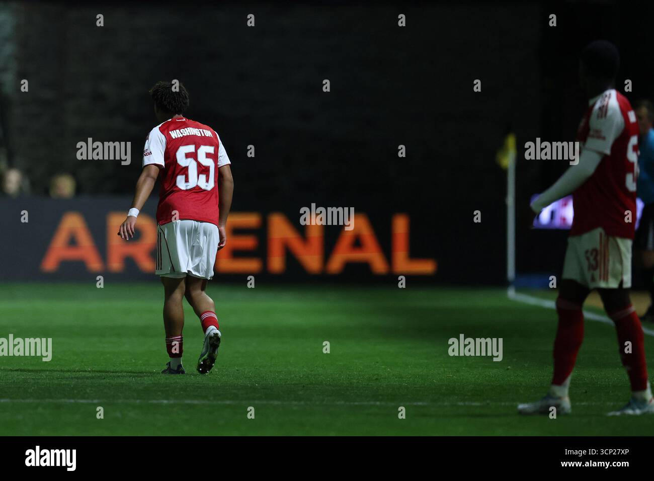 Marcell Washington of Arsenal U21’s looks on. English Football League ...