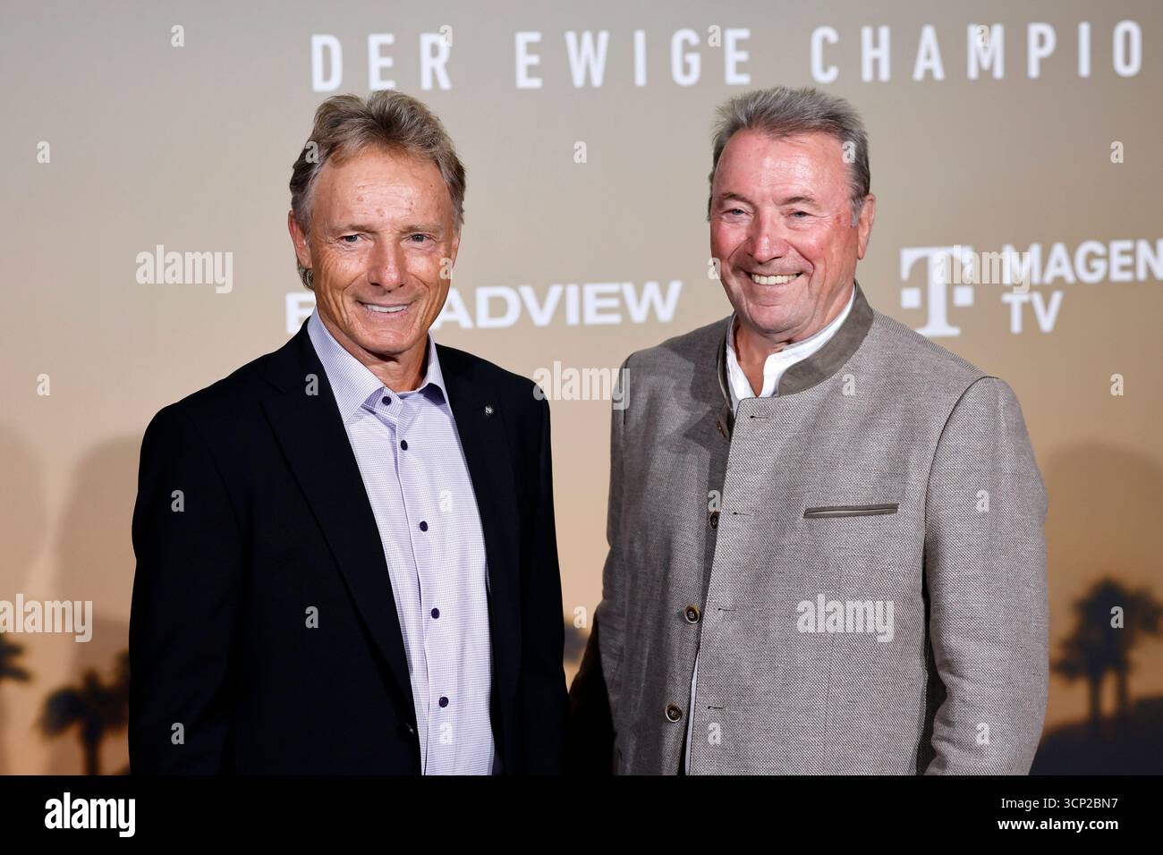 Golfprofi Bernhard Langer und sein Bruder Erwin Langer r bei der ...