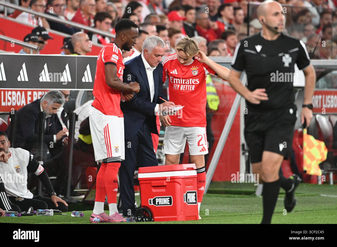 Lisbon, Portugal. 23 September 2025. José Mourinho coach of SL Benfica ...