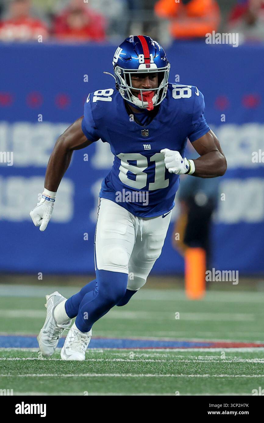 New York Giants wide receiver Beaux Collins (81) in action against the ...