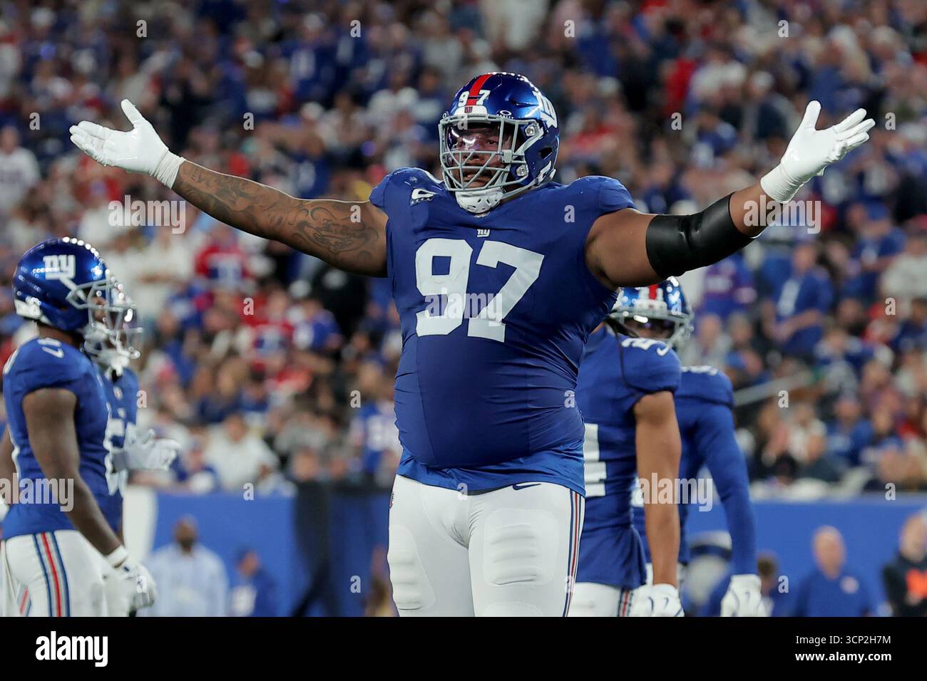 New York Giants defensive tackle Dexter Lawrence (97) in action against ...