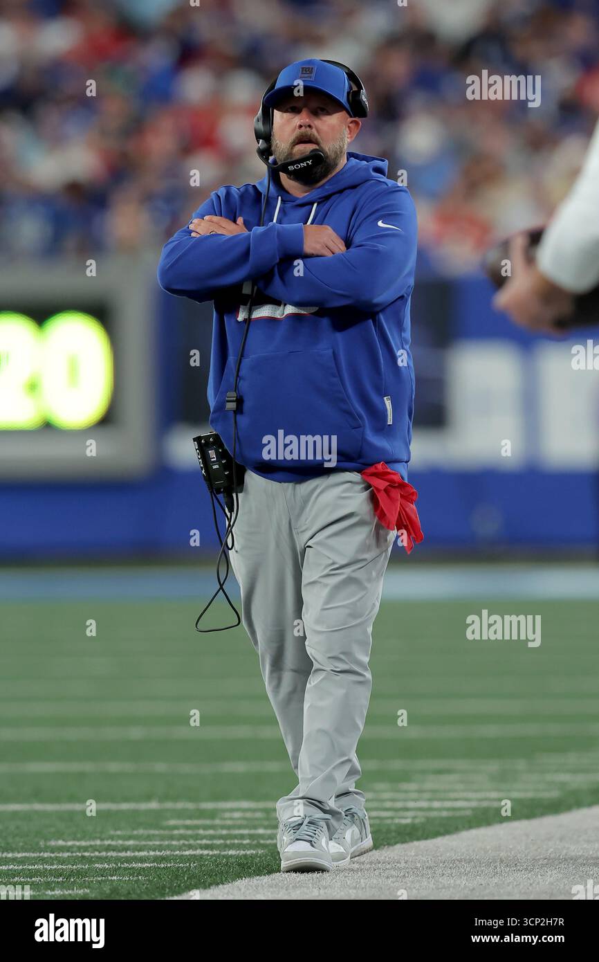 New York Giants head coach Brian Daboll during an NFL football game ...
