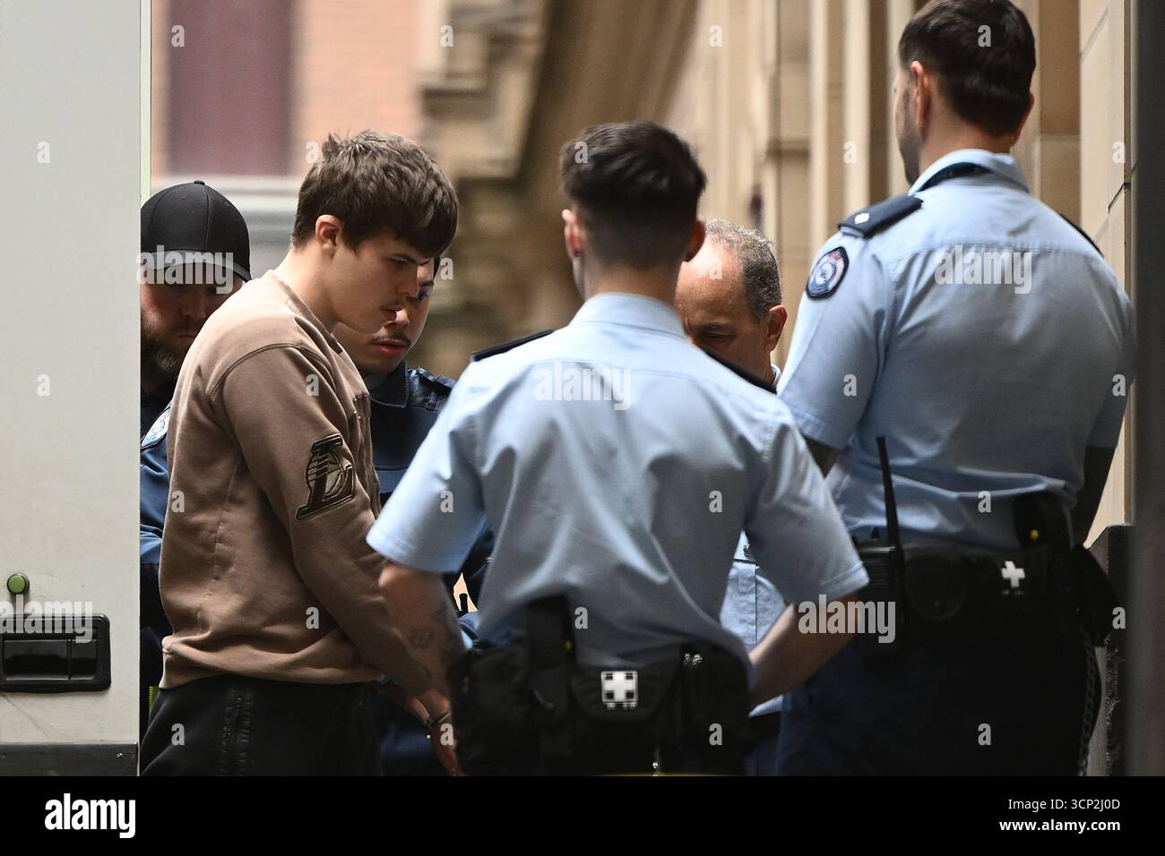 Melbourne, Australia. 23rd Sep, 2025. Brodi Picking (left) arrives at ...