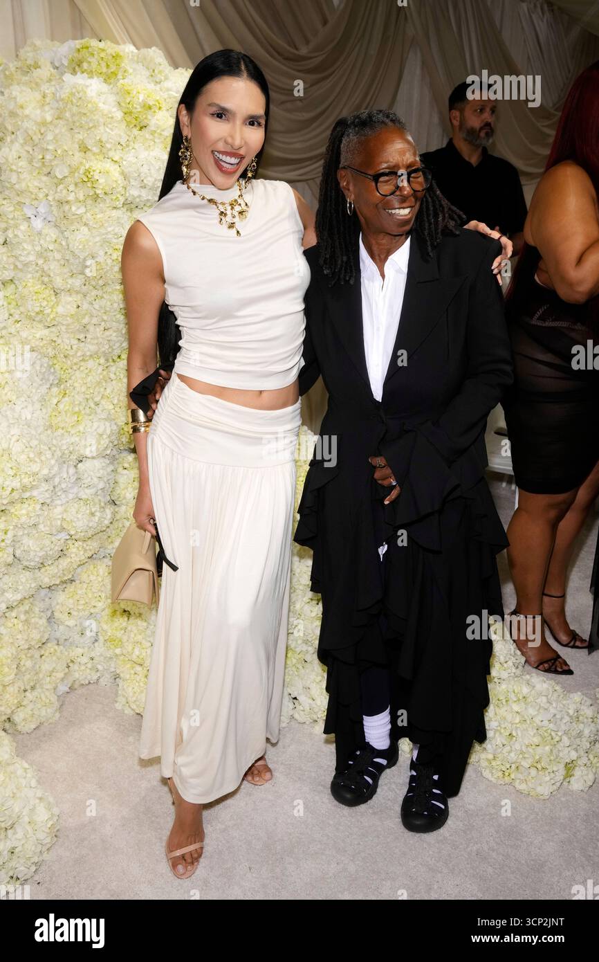 Zarina Yeva, left, and Whoopi Goldberg attend the Christian Siriano ...