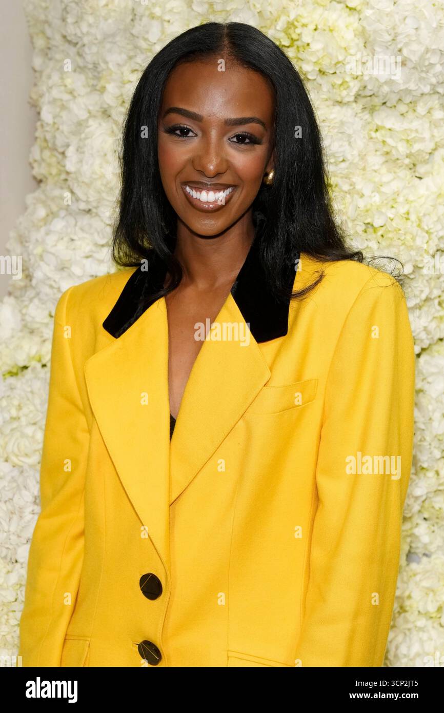 Ruhama Wolle attends the Christian Siriano Spring/Summer 2026 fashion ...