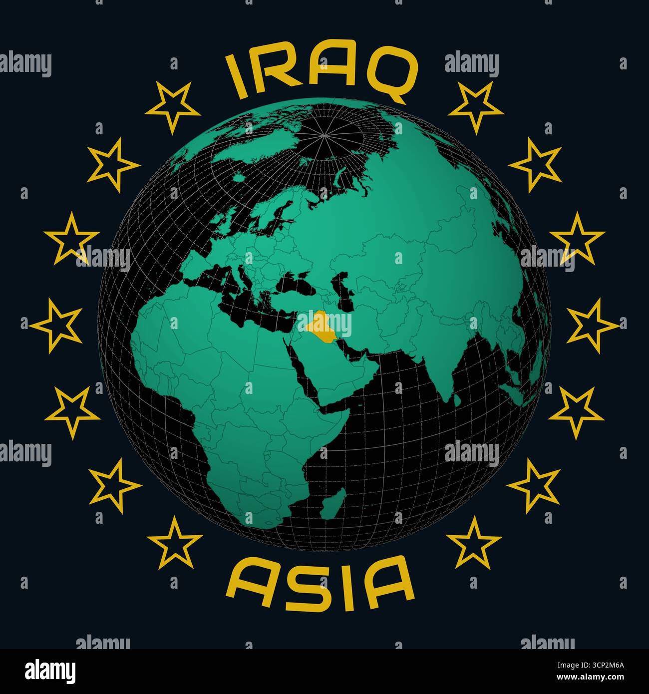 Iraq baghdad in map Stock Vector Images - Alamy