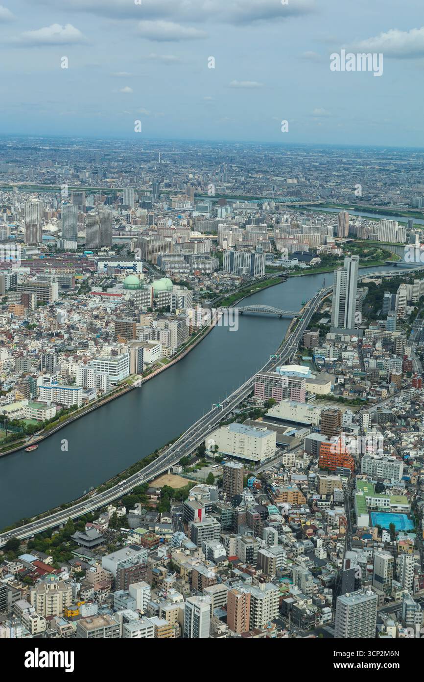 Tokyo City Views Aerial Shots show Cityscape of worlds largest city ...