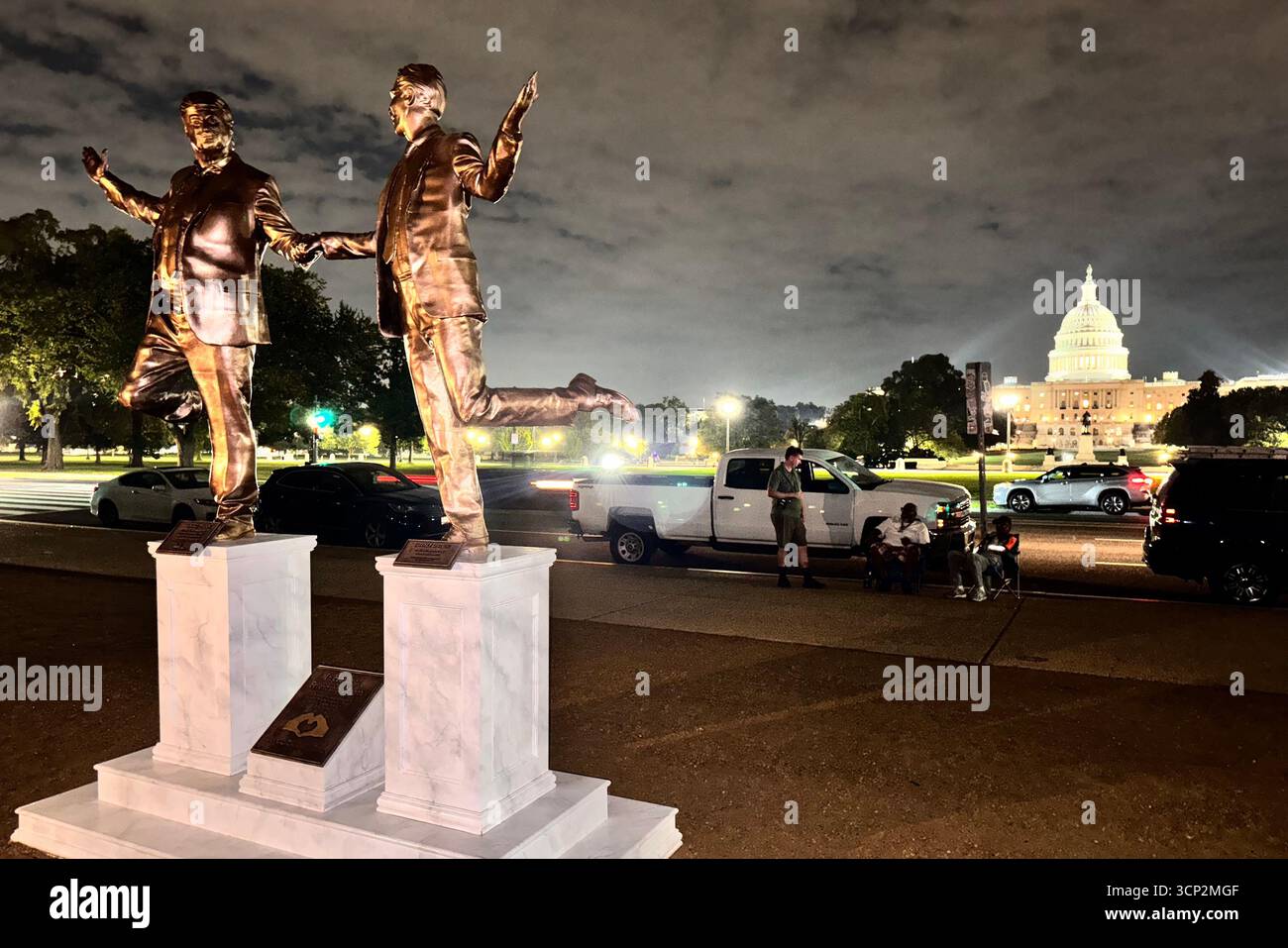 WASHINGTON, D.C. - SEPTEMBER 23: View of a statue of Donald Trump and ...