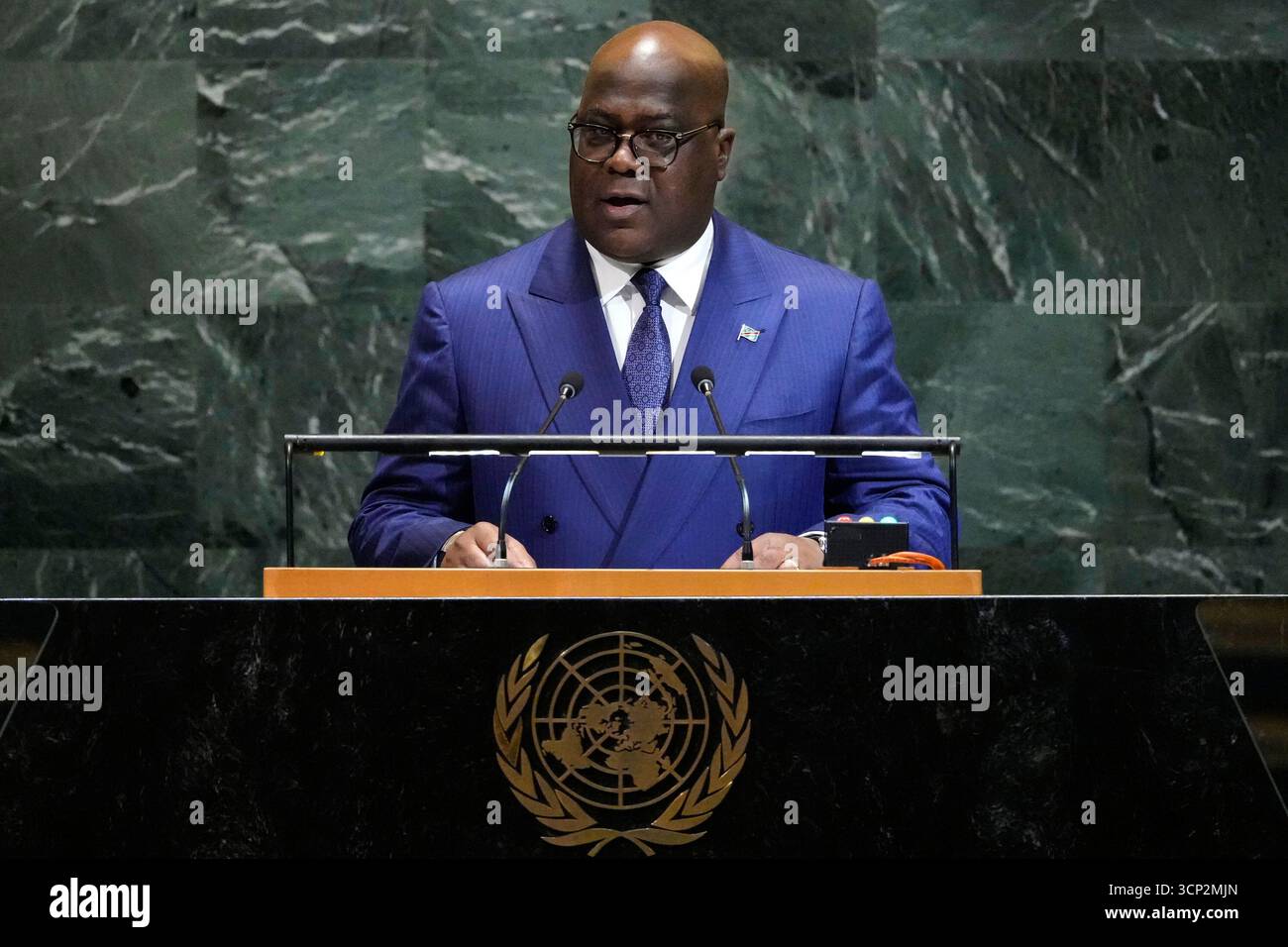Congo's President Félix-Antoine Tshisekedi Tshilombo addresses the 80th ...