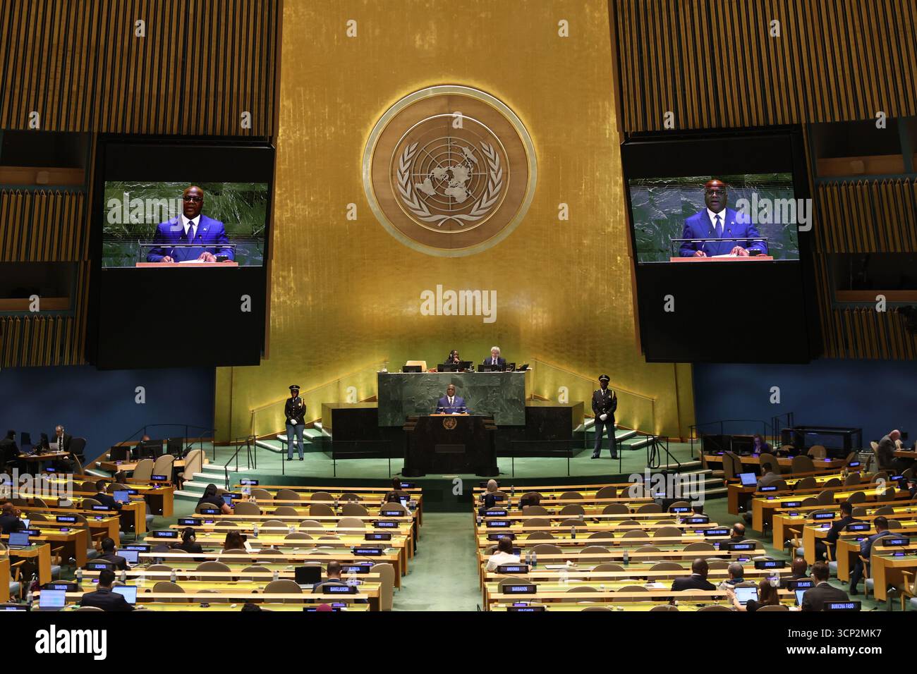 Congo's President Félix-Antoine Tshisekedi Tshilombo addresses the 80th ...