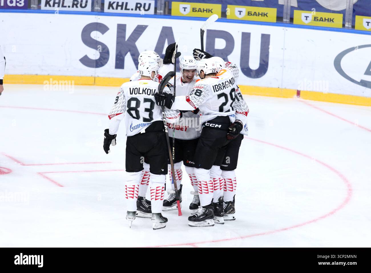 Alexander Volkov (83), Andrew Poturalski (22) and Marsel Ibragimov (28 ...