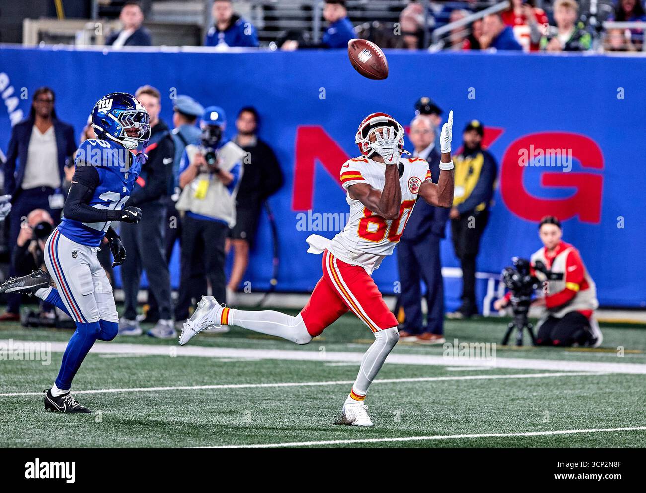 Kansas City Chiefs wide receiver Tyquan Thornton (80) makes a catch as ...