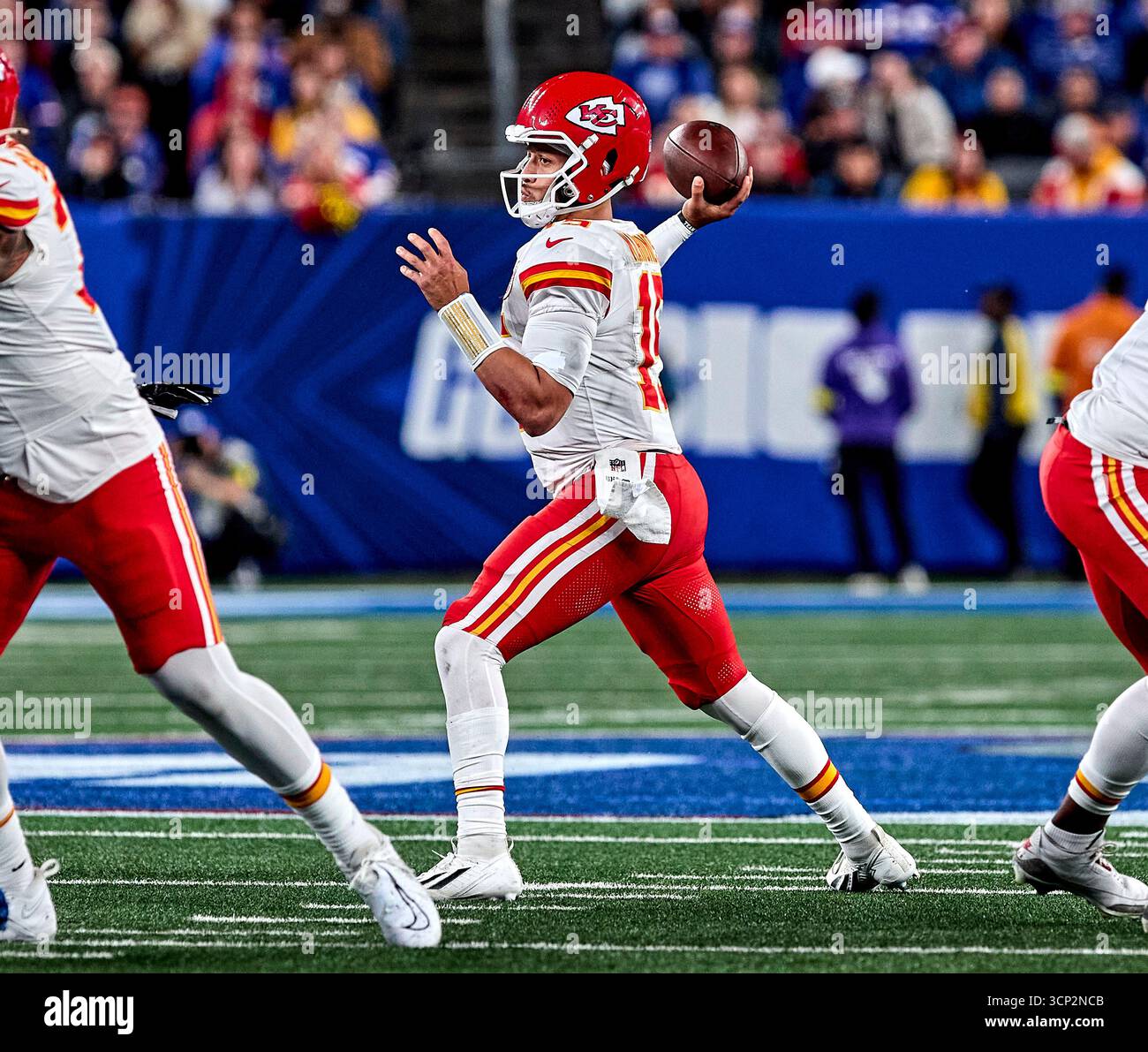 Kansas City Chiefs quarterback Patrick Mahomes (15) looks to pass ...