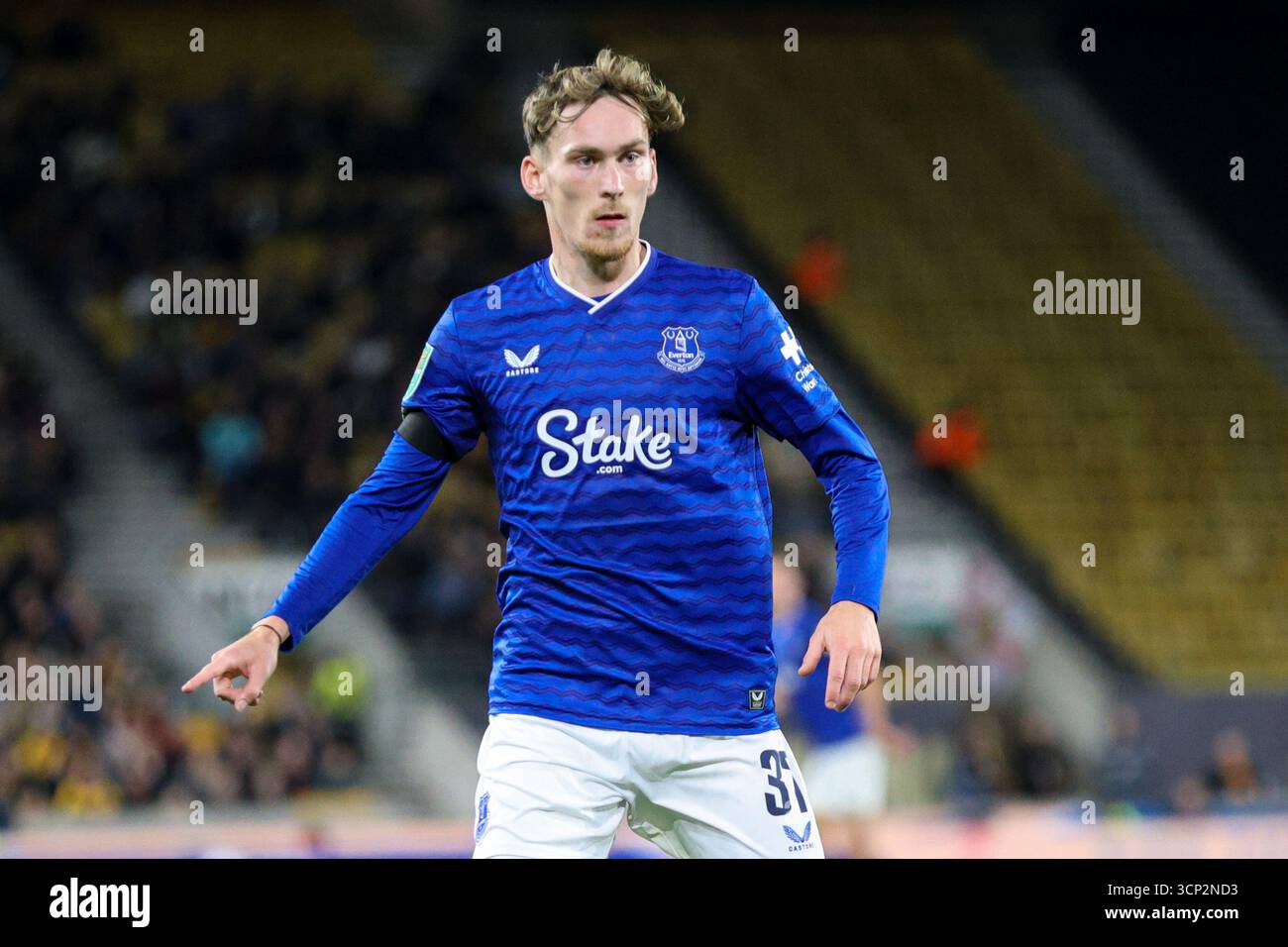 James Garner (37 Everton) in action during the Carabao Cup football ...