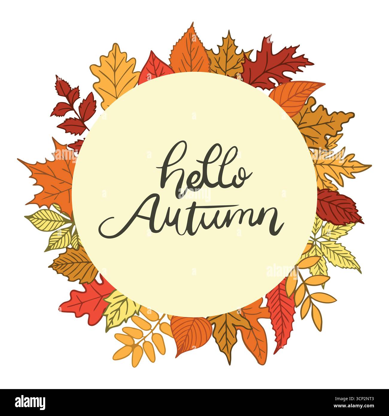 Hello september on yellow Stock Vector Images - Alamy