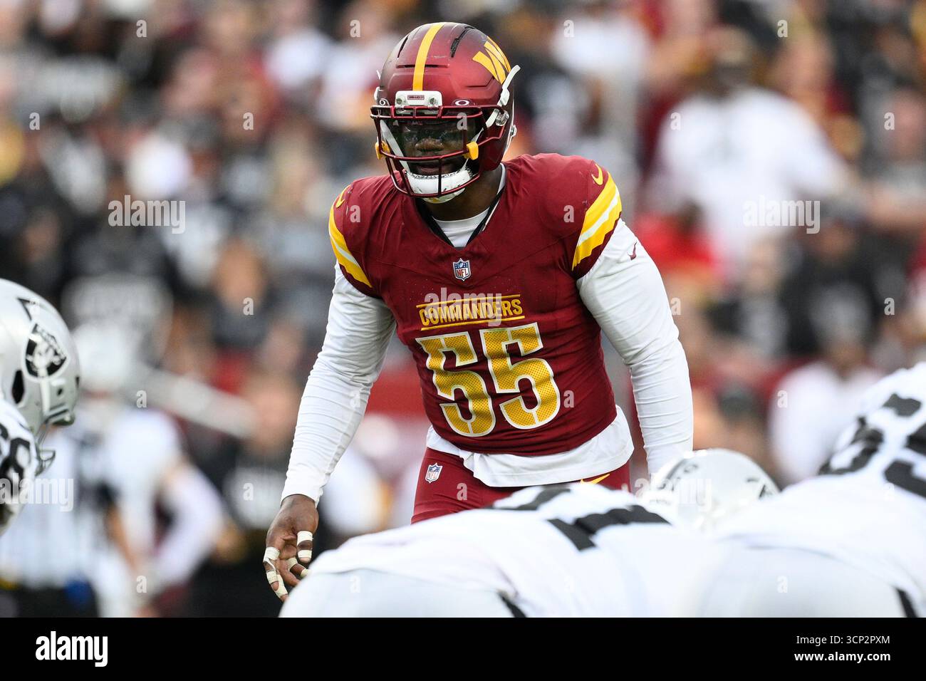 Washington Commanders defensive end Jacob Martin (55) in action during ...
